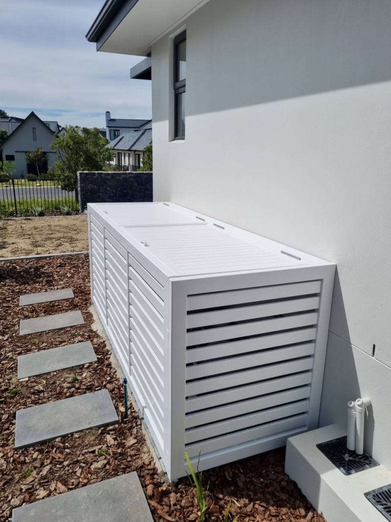 Double Swimming Pool Pump Screen Covers with Hinged Lids | Value ...