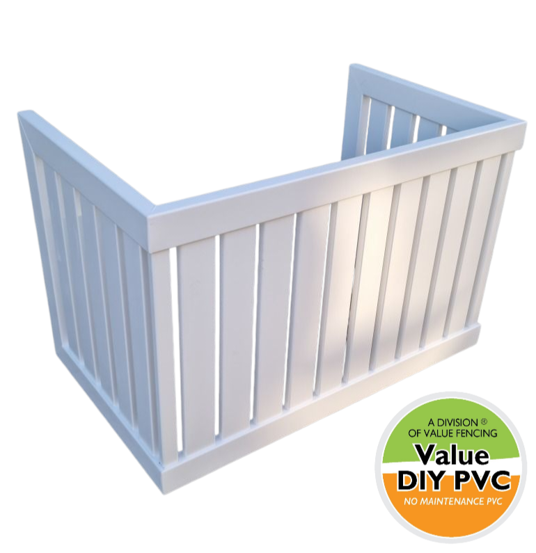 Custom PVC Aircon Screen - Paintable & Easy DIY Install | Value Fencing ...